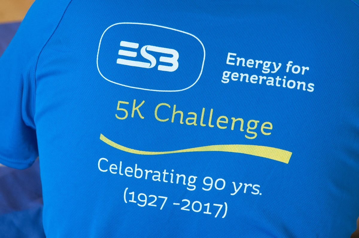 Running for ElectricAid – the ESB Staff 5K Challenge.